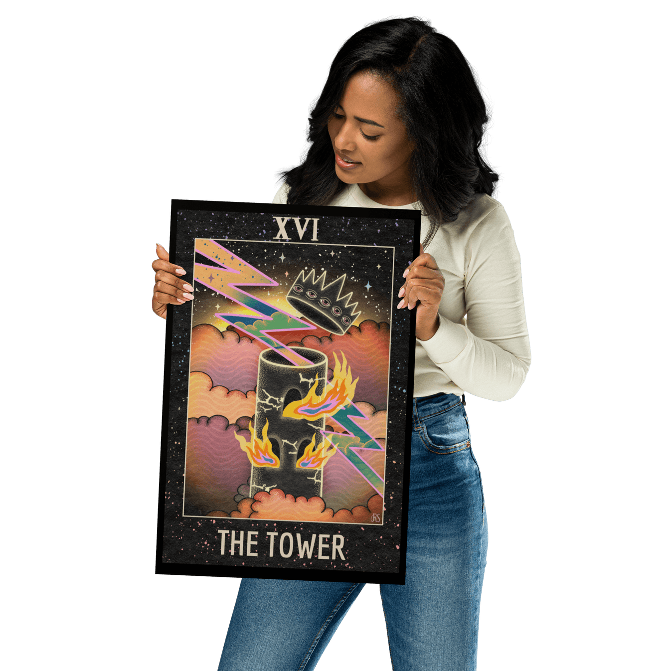 ‘The Tower’ Tarot Art Print - Roving Stars 2023